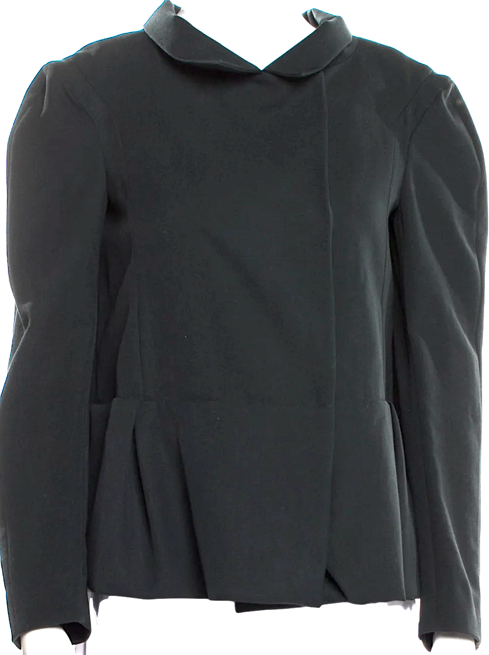 Marni Italy. Black Cotton Blend Shawl Collar Evening Jacket